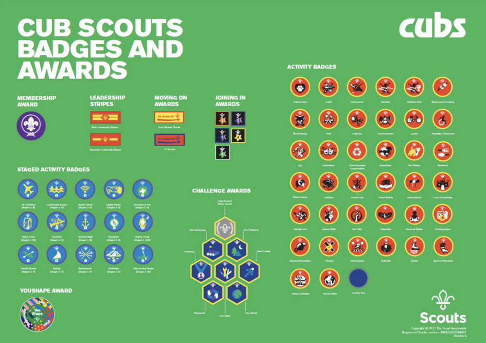 Cubs Badges & Awards | 47th Cardiff Scout Group