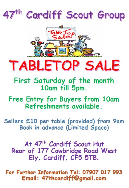 Tabletop Poster 2024 | 47th Cardiff Scout Group